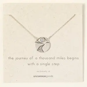 UNCOMMON GOODS Follow Your Own Path Necklace - Silver