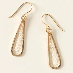 UNCOMMON GOODS Raindrop Earrings - Herkimer Diamond