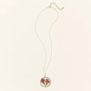 UNCOMMON GOODS Birth Month Flower Pendant Necklace - June/rose