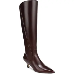 27 EDIT NATURALIZER Kitten Heel Knee High Boots - Wine Red