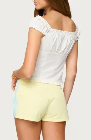 EDIKTED Cotton Off-the-shoulder Top