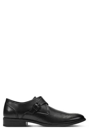 KENNETH COLE Buckle Monk Shoe - Black
