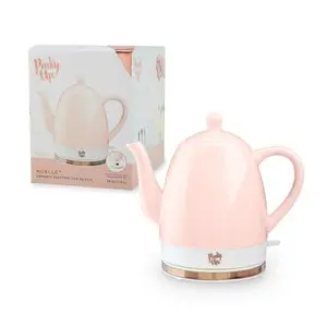 PINKY UP (ACCESSORIES) Noelle Ceramic Electric Tea Kettle - Pink