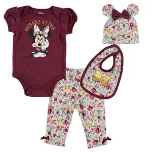 Disney Minnie Mouse 4-piece Layette Set - Purple