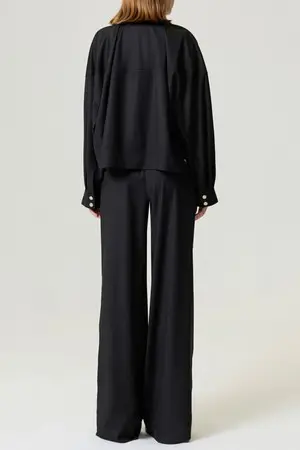 NOCTURNE Drawstring Waist Relaxed Trousers