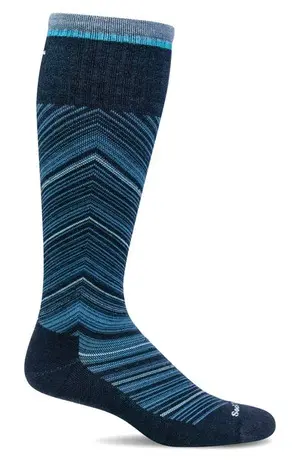 SOCKWELL Full Calf Flattery Compression Socks - Navy