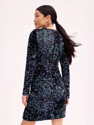 RO&ZO Evie Cluster Sequin Dress