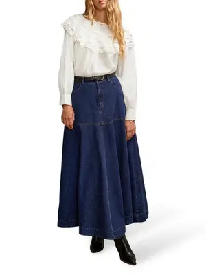 RO&ZO Denim Maxi Skirt