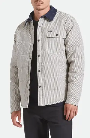 Brixton Cass Engineer Stripe Quilted Jacket