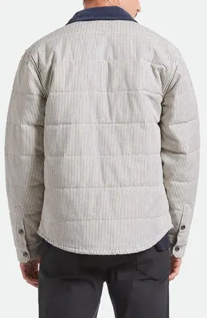 Brixton Cass Engineer Stripe Quilted Jacket
