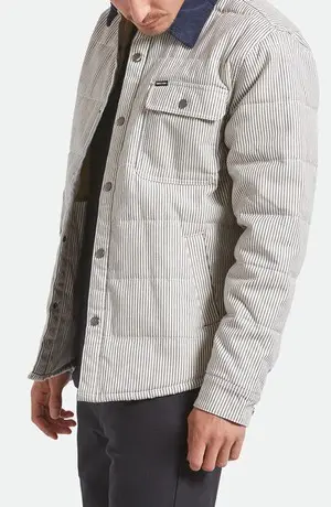Brixton Cass Engineer Stripe Quilted Jacket
