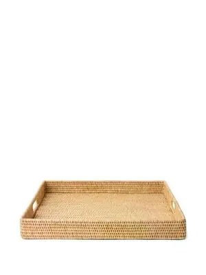 CABANA Sabbia Woven Square Tray - Brown