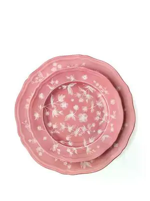CABANA X Ginori 1735 Floral-pattern Dessert Plate - Pink