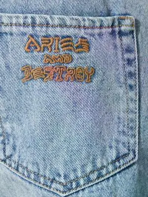 Aries Embroidered Logo Jeans