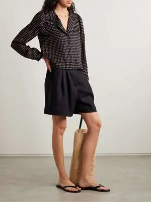DÔEN Juliana Paisley-print Silk-blend Blouse