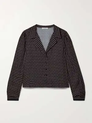 DÔEN Juliana Paisley-print Silk-blend Blouse