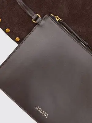 Isabel Marant Étoile Studded Shoulder Bag - Coffee