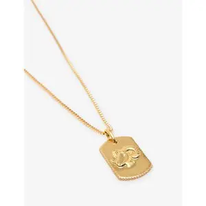 Maje Zodiac Plaque Metal Necklace - Aries
