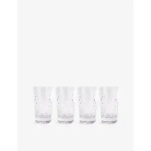 SOHO HOME Barwell Highball Crystal-glass Tumblers Set Of Four - One-color
