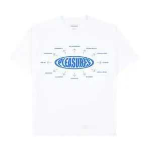 PLEASURES Overview Logo T-shirt - White