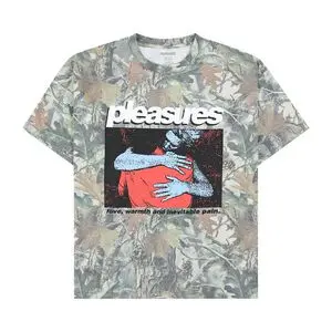 PLEASURES Embrace Camo T-shirt - Green