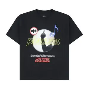 PLEASURES Printed T-shirt - Black