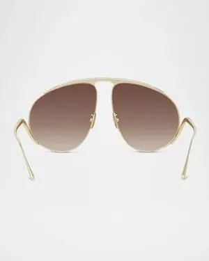 Loewe Oversized Pilot Sunglasses - Brown