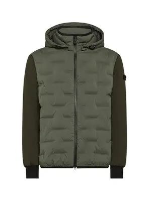 Peuterey Quilted Jacket With Hood - Green