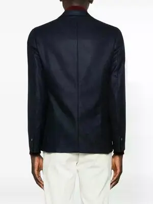 BARBA NAPOLI Single-breasted Blazer - Blue
