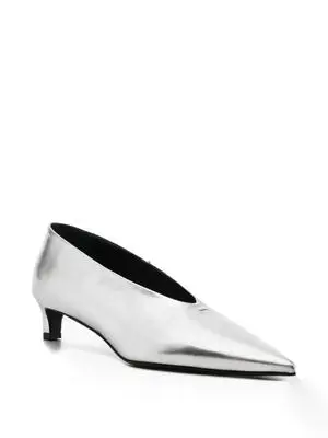 JIL SANDER 40mm Leather Pumps - Grey