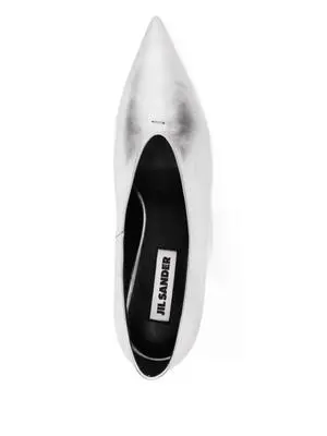 JIL SANDER 40mm Leather Pumps - Grey