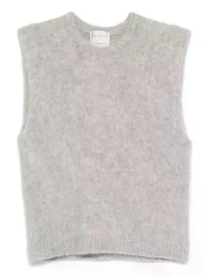 FORTE_FORTE Sleeveless Knit Tank Top - Grey