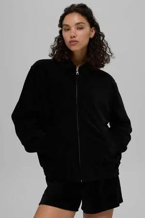 Alo Yoga Micro Corduroy On Duty Jacket - Black