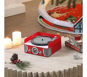 MR. CHRISTMAS 9in Retro Record Player