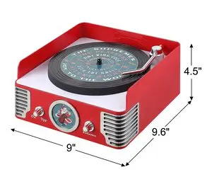 MR. CHRISTMAS 9in Retro Record Player