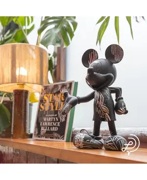 LEBLON DELIENNE Mickey Mouse Welcome 12 Figurine - Black Gray