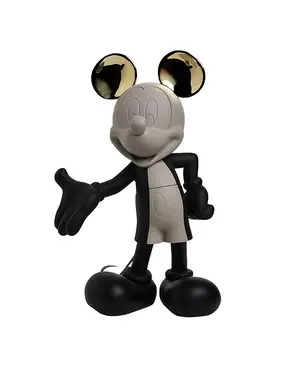 LEBLON DELIENNE Mickey Mouse Welcome 12 Figurine - Taupe/black Gold