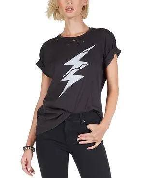 Lauren Moshi Wolf Lightning Bolt T-shirt