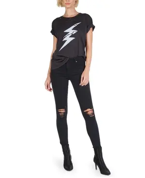 Lauren Moshi Wolf Lightning Bolt T-shirt