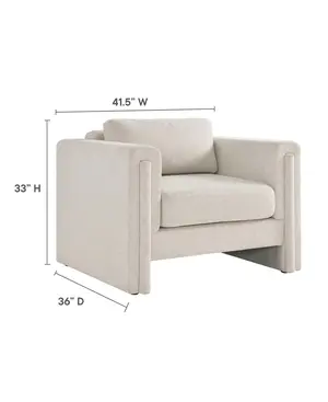 MODWAY Visible Fabric Armchair
