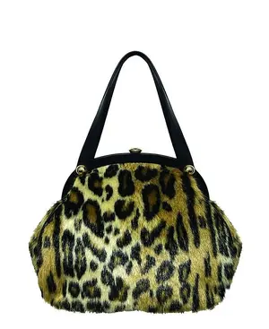 Anna Sui Leopard Memento Handbag
