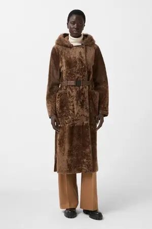 Bogner Lambskin Peyton Coat - Hazel