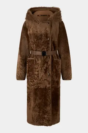 Bogner Lambskin Peyton Coat - Hazel