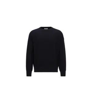Moncler Crew Neck Wool Sweater - Blue
