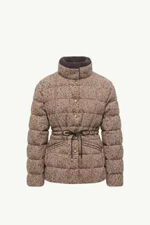 Moncler Antigony Wool-blend Short Down Jacket