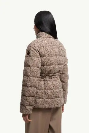 Moncler Antigony Wool-blend Short Down Jacket