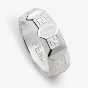 Fendi 925 Sterling Wide Band Ring