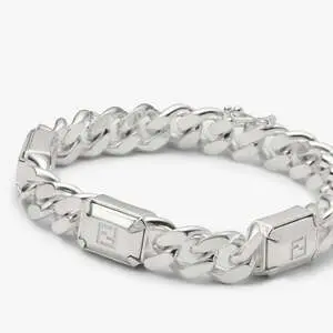 Fendi 925 Sterling Chain Link Bracelet