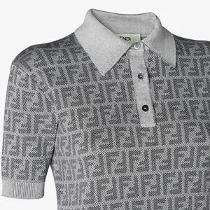 Fendi Short-sleeved Jacquard Polo Shirt