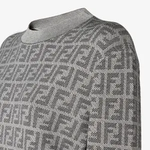 Fendi Ff Jacquard Boxy Jumper